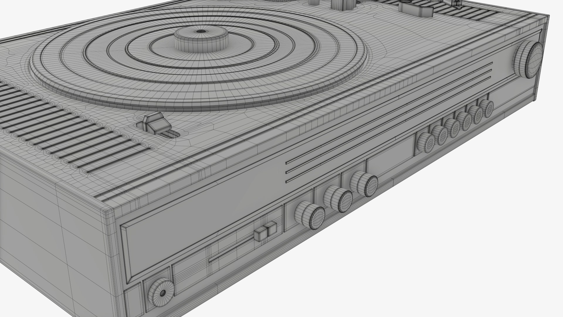 Vinyl Turntable 3D Model - TurboSquid 1666799