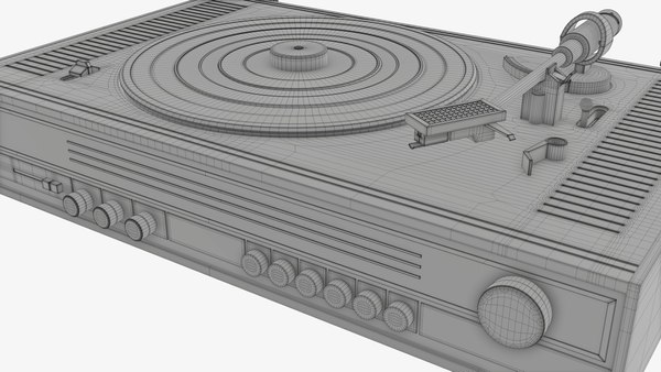 Vinyl turntable 3D model - TurboSquid 1666799