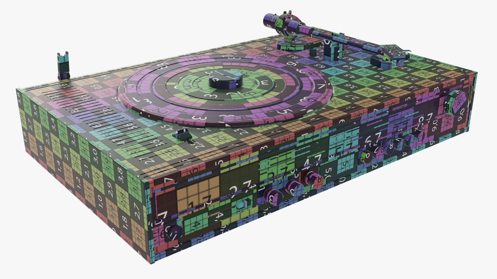 Vinyl Turntable 3D Model - TurboSquid 1666799