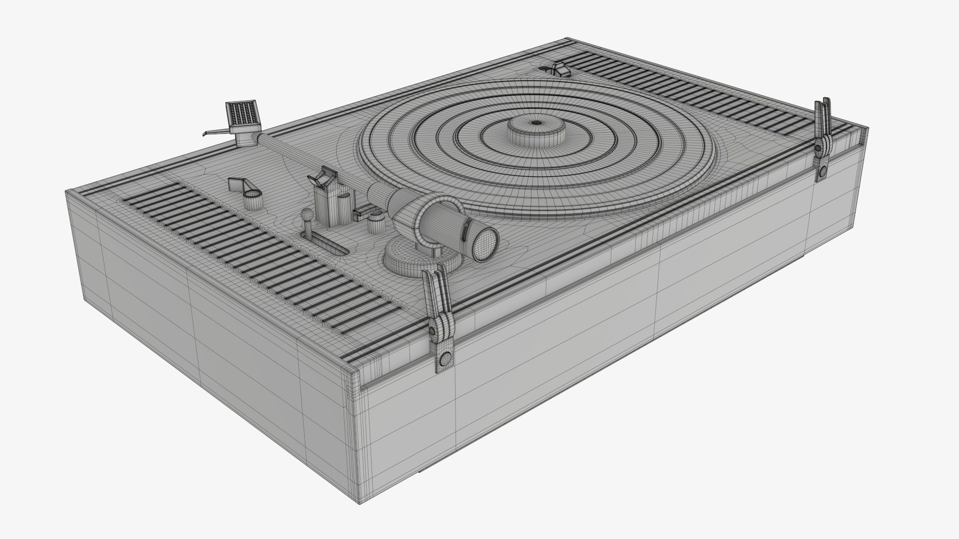 Vinyl Turntable 3D Model - TurboSquid 1666799