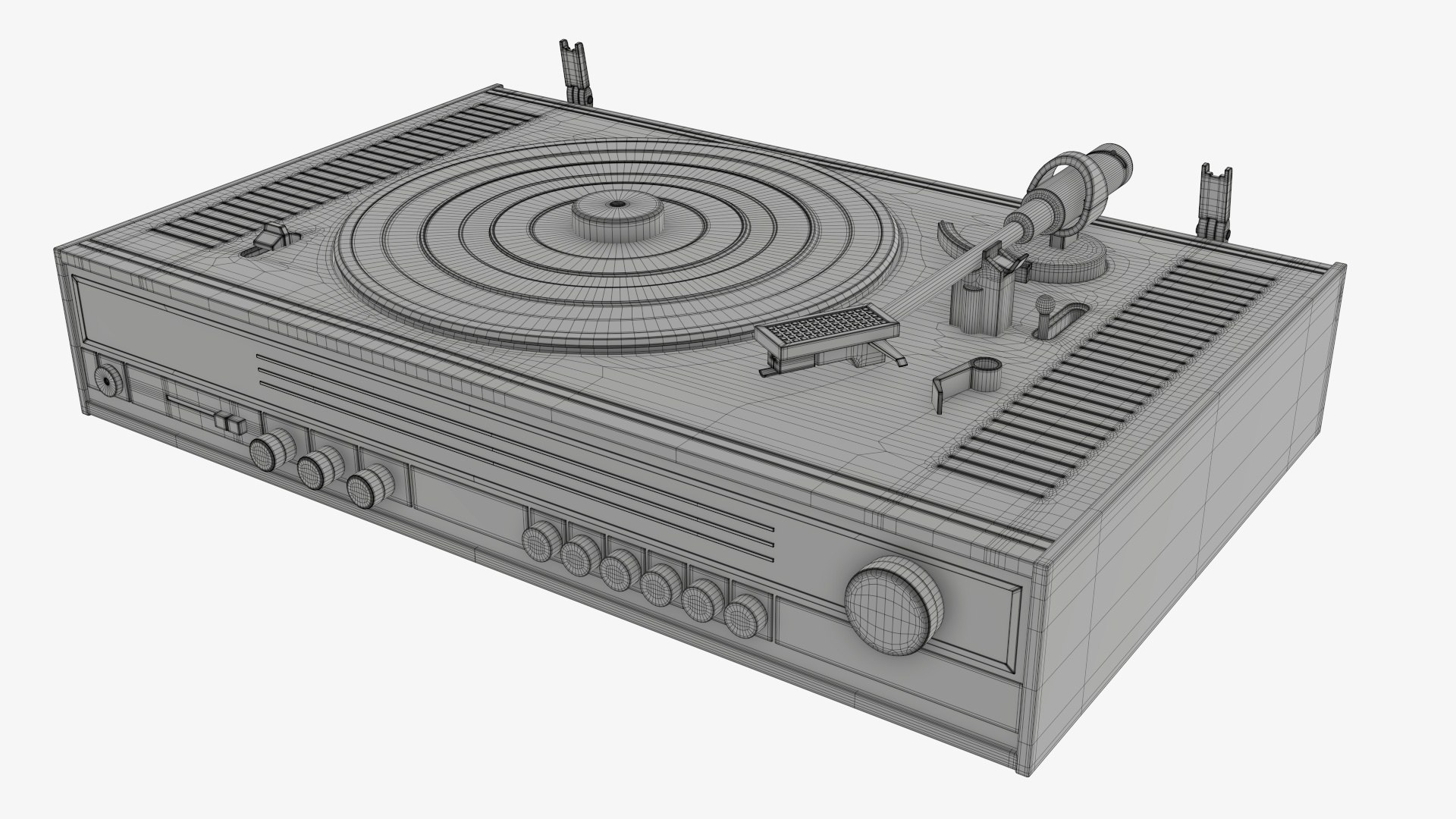 Vinyl Turntable 3D Model - TurboSquid 1666799