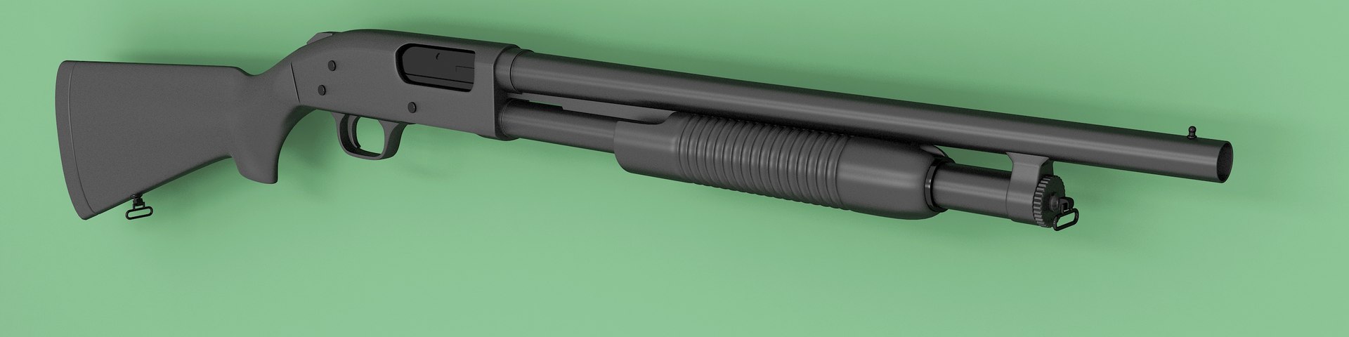 3ds Max Shotgun Gun