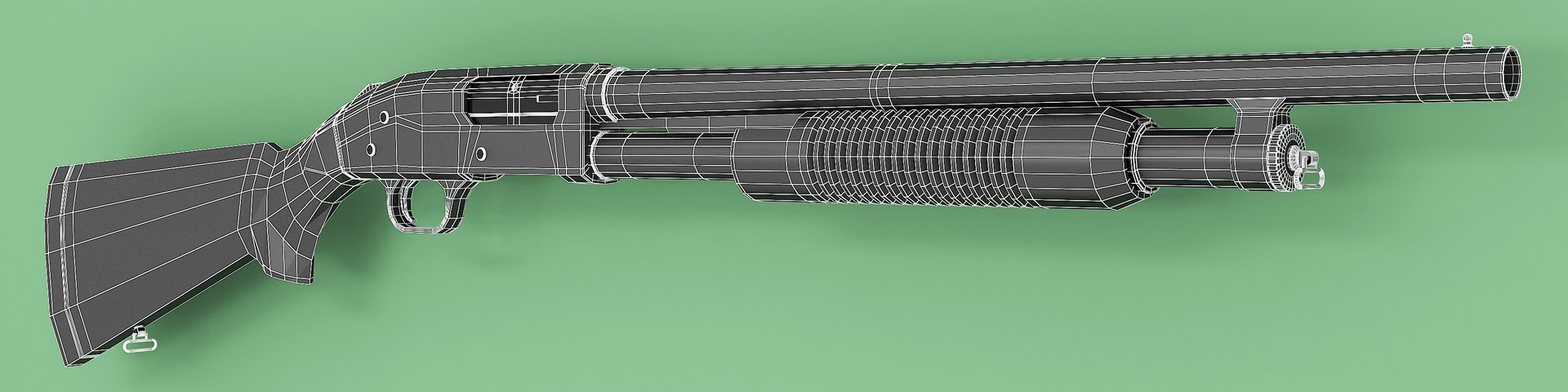 3ds Max Shotgun Gun