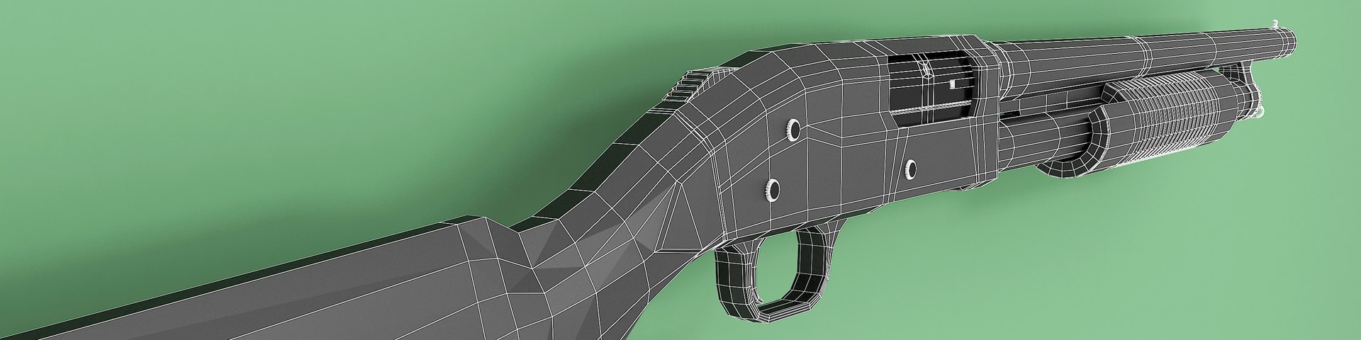 3ds Max Shotgun Gun