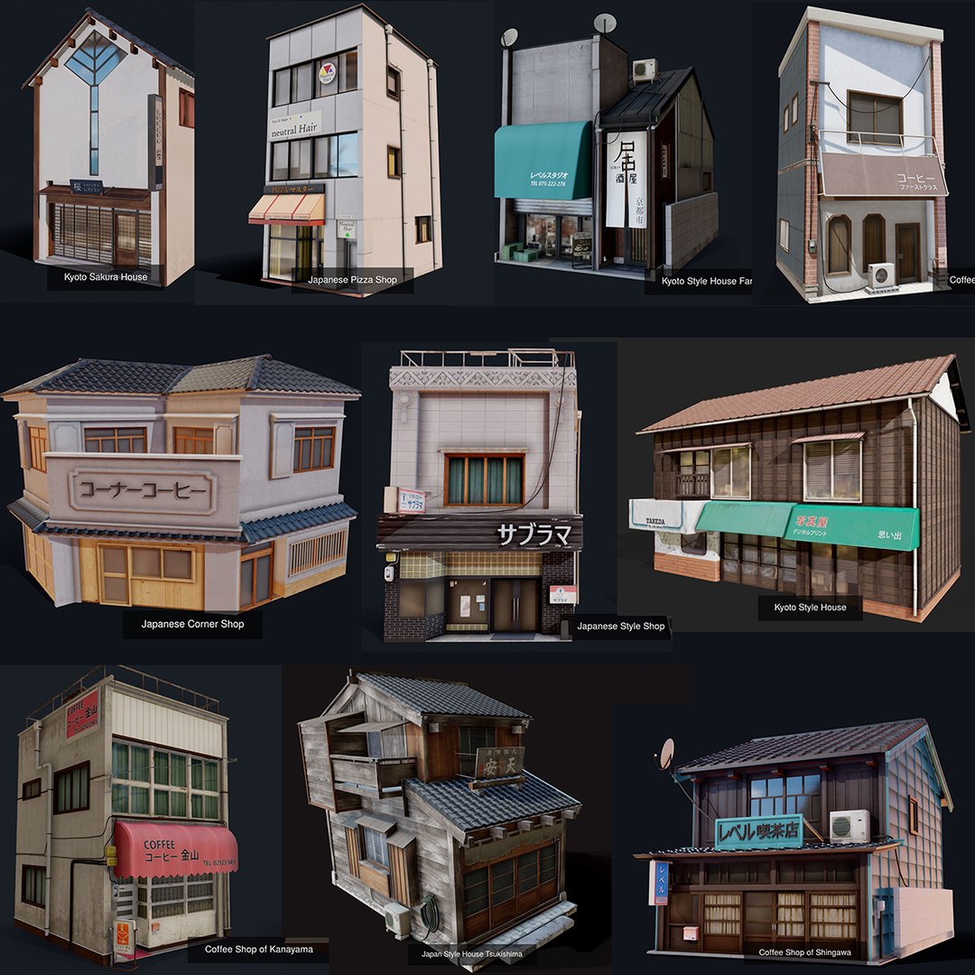 Japanese House Package 3D Model - TurboSquid 1858772