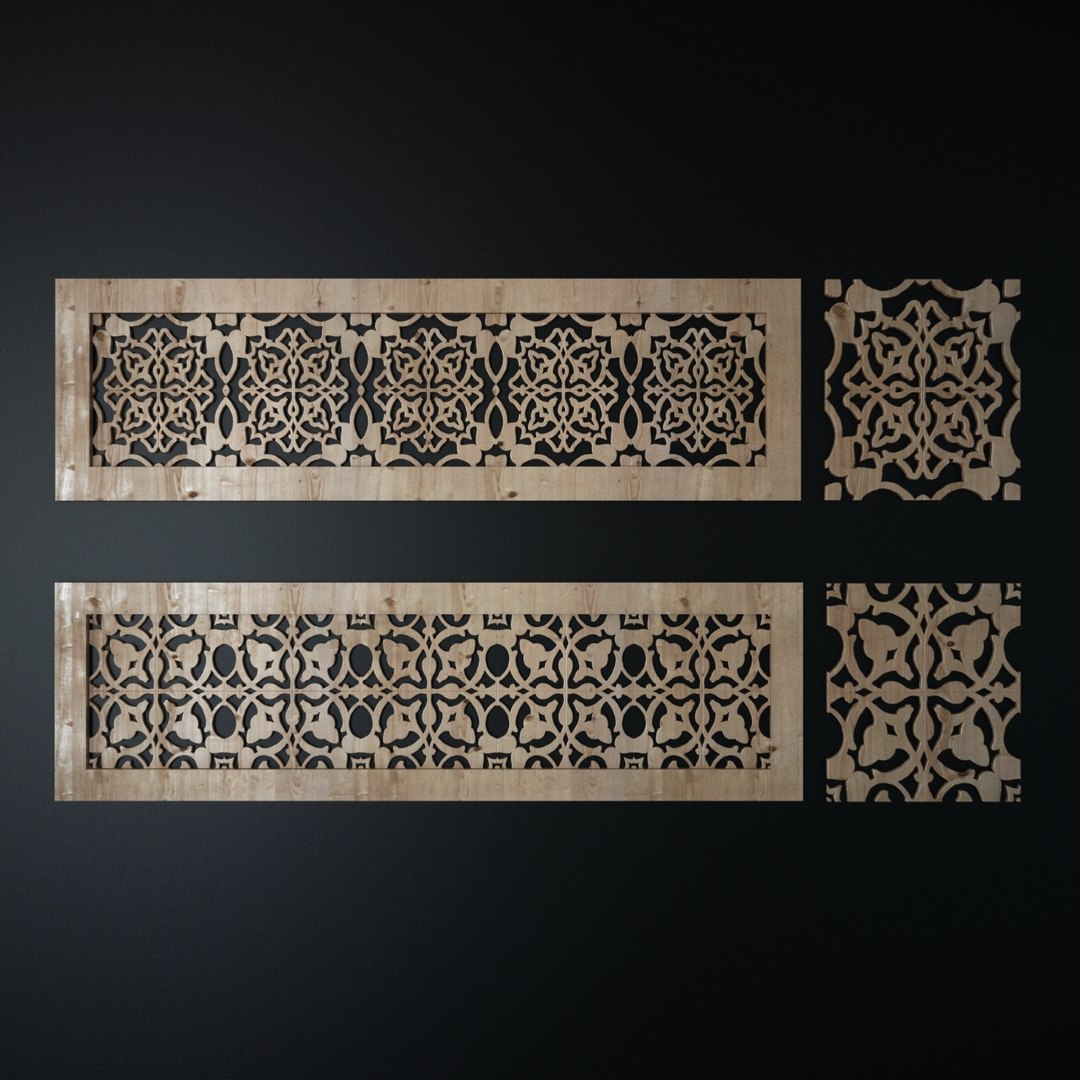 decorative laser cutting pattern 3d model