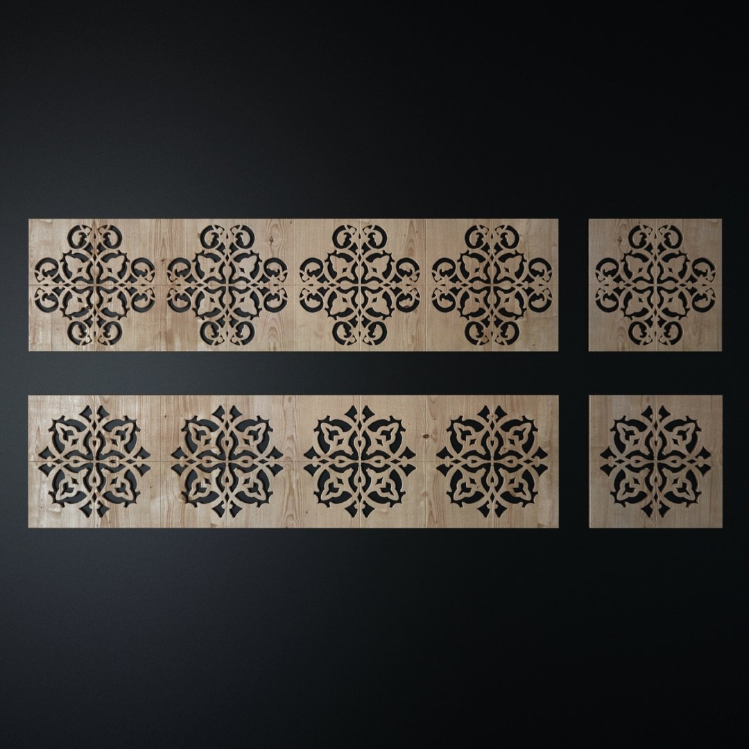 decorative laser cutting pattern 3d model