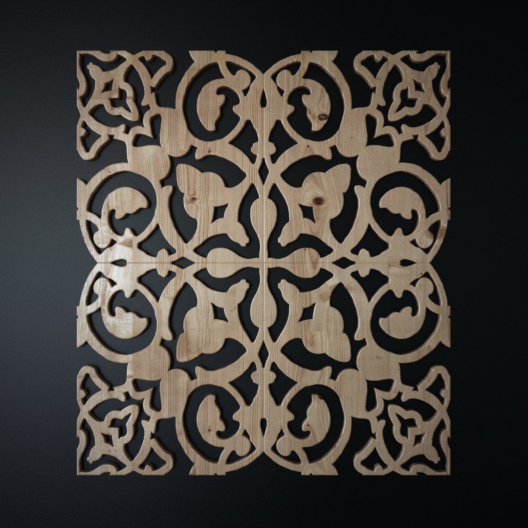 decorative laser cutting pattern 3d model