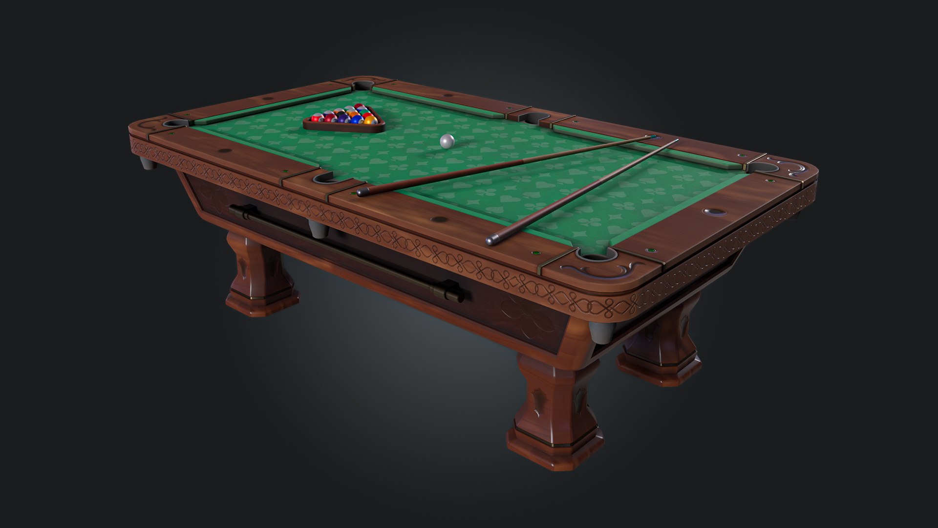 3D Pool Table - TurboSquid 2165871
