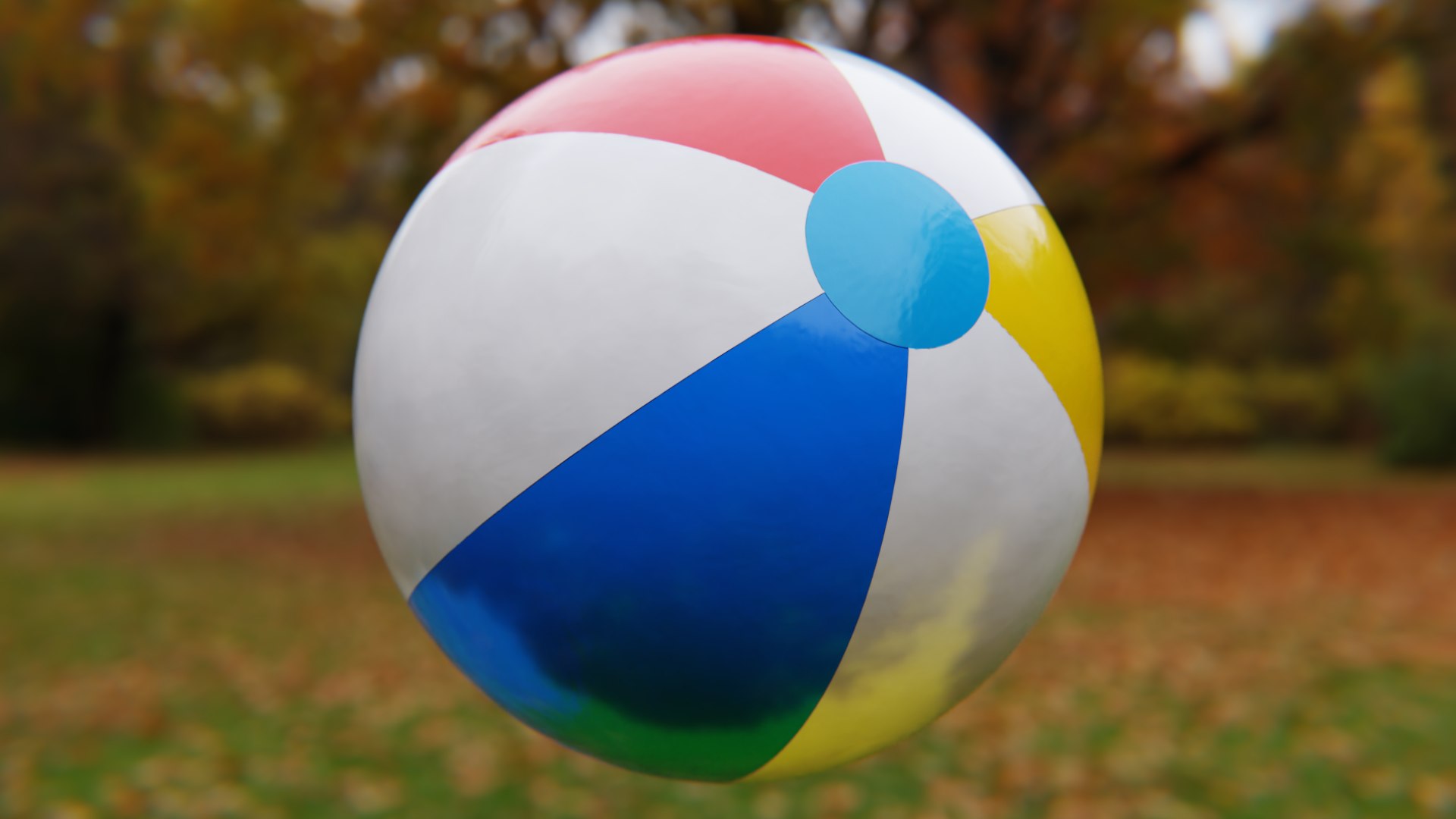Beach Ball With Procedural Material Model - TurboSquid 2230209