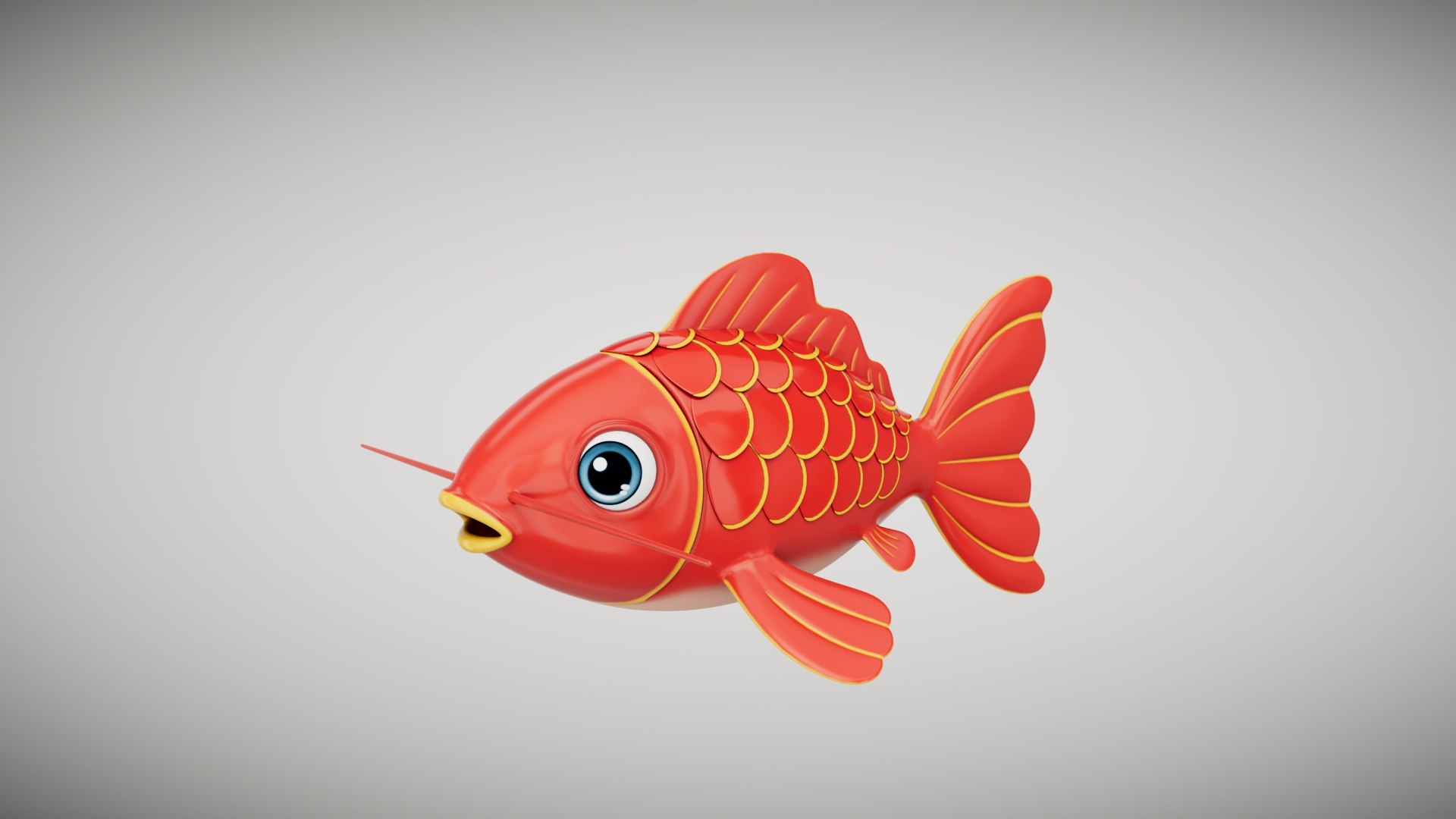 3D Rigged Cartoon Fish Model - TurboSquid 2309571