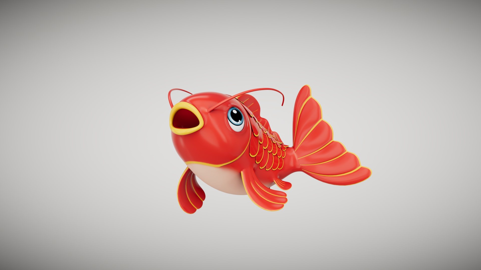 3D Rigged Cartoon Fish Model - TurboSquid 2309571