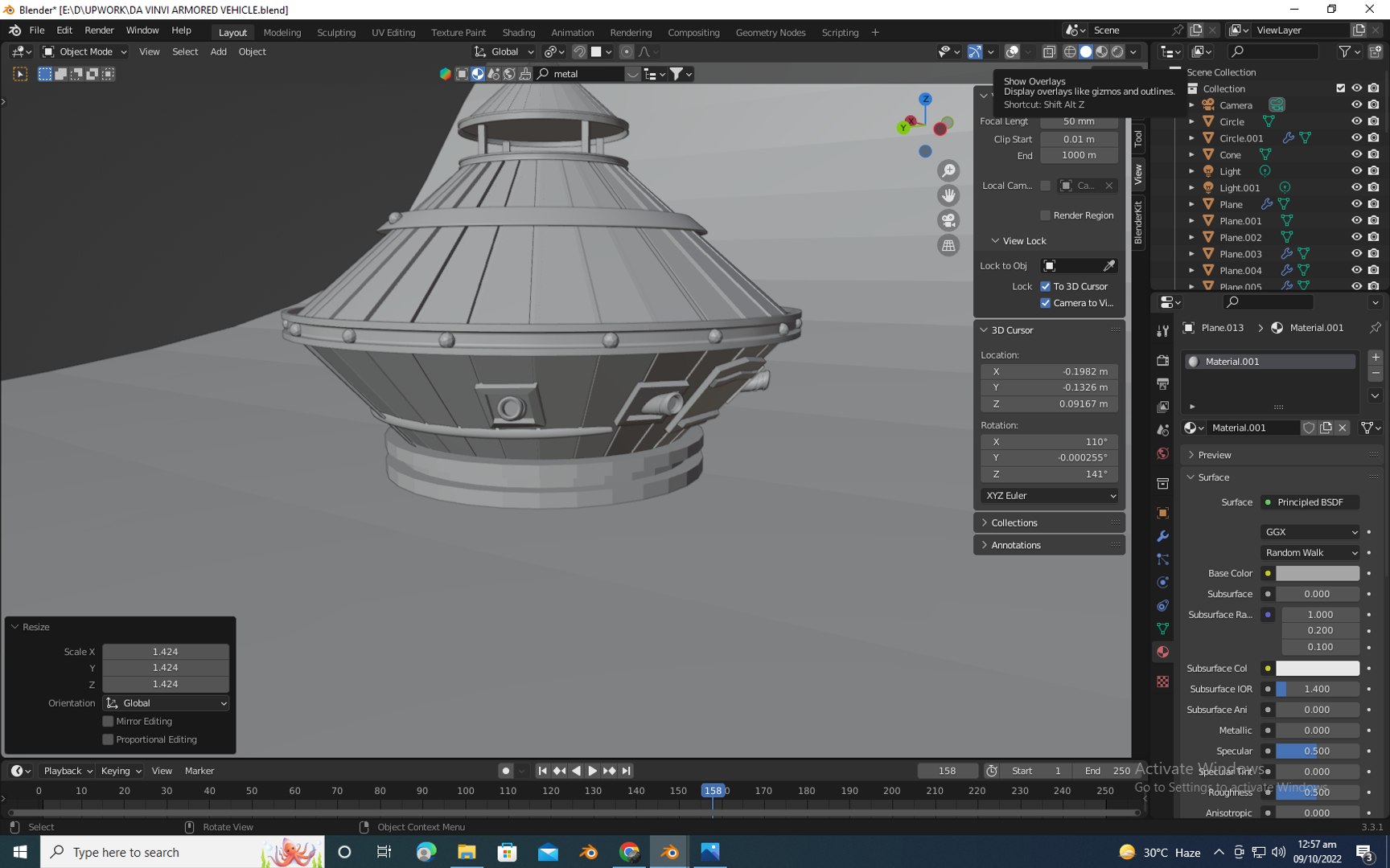 3D Model DA VINCI ARMORED VEHICLE - TurboSquid 1970974