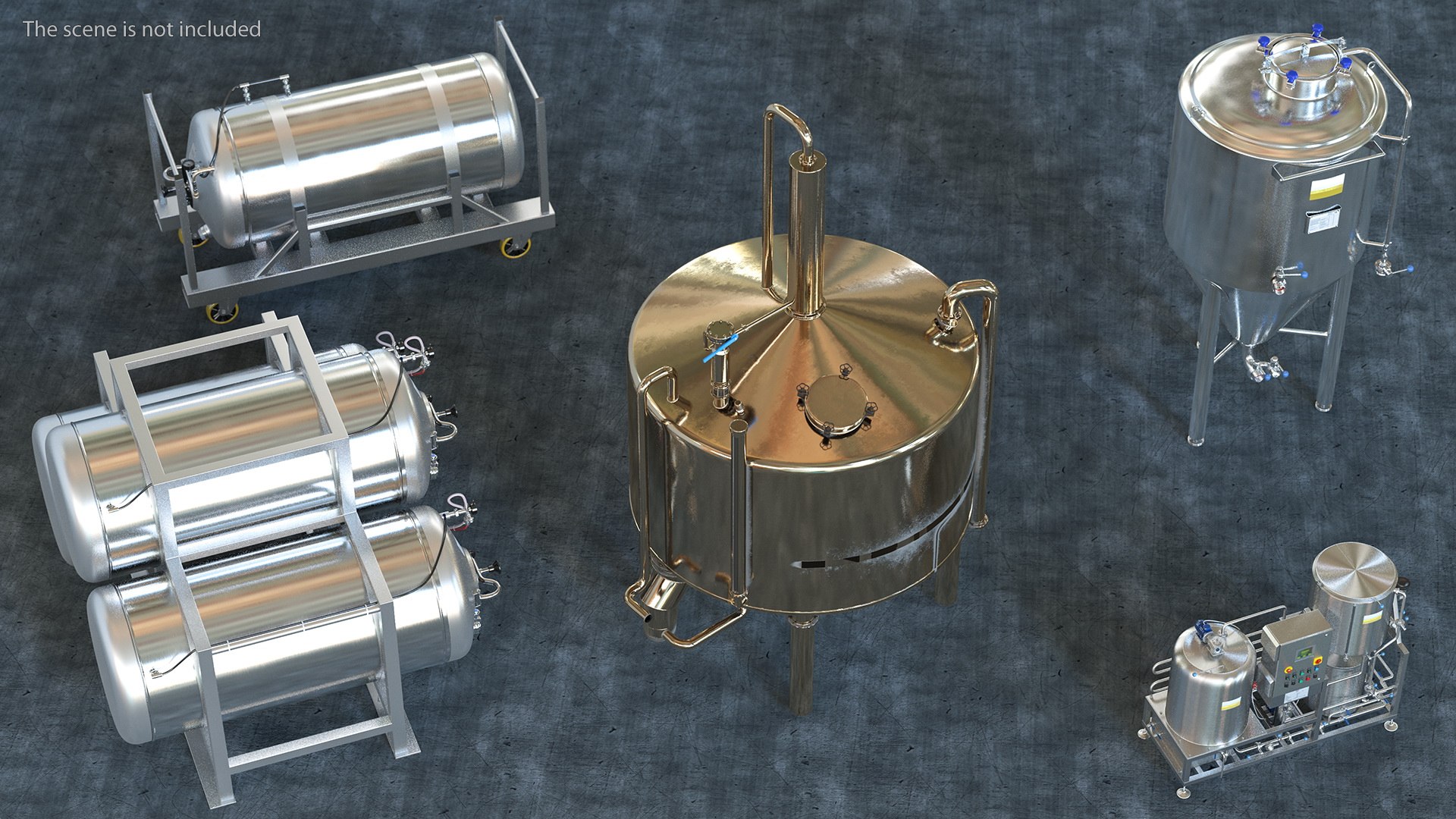 3D Distillation Cooling Tank - TurboSquid 1633907