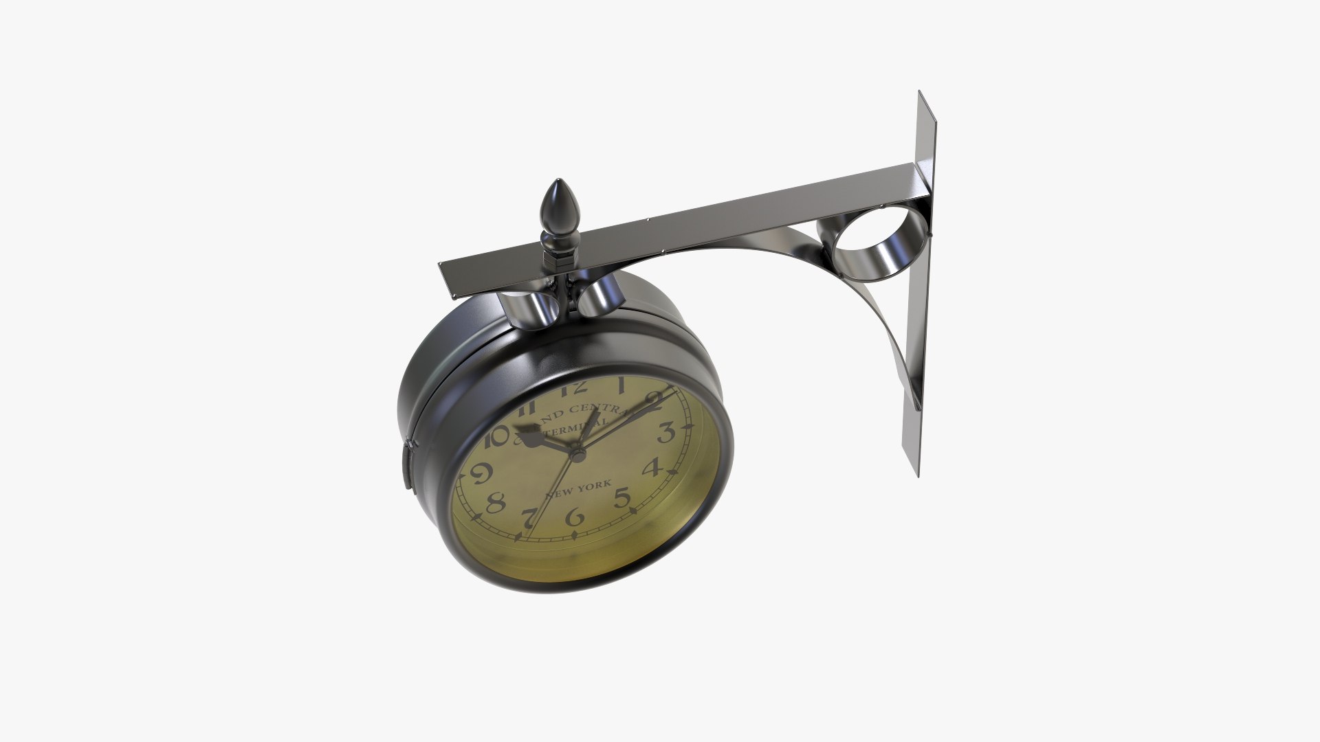 3D Model Station Clock - TurboSquid 2014442