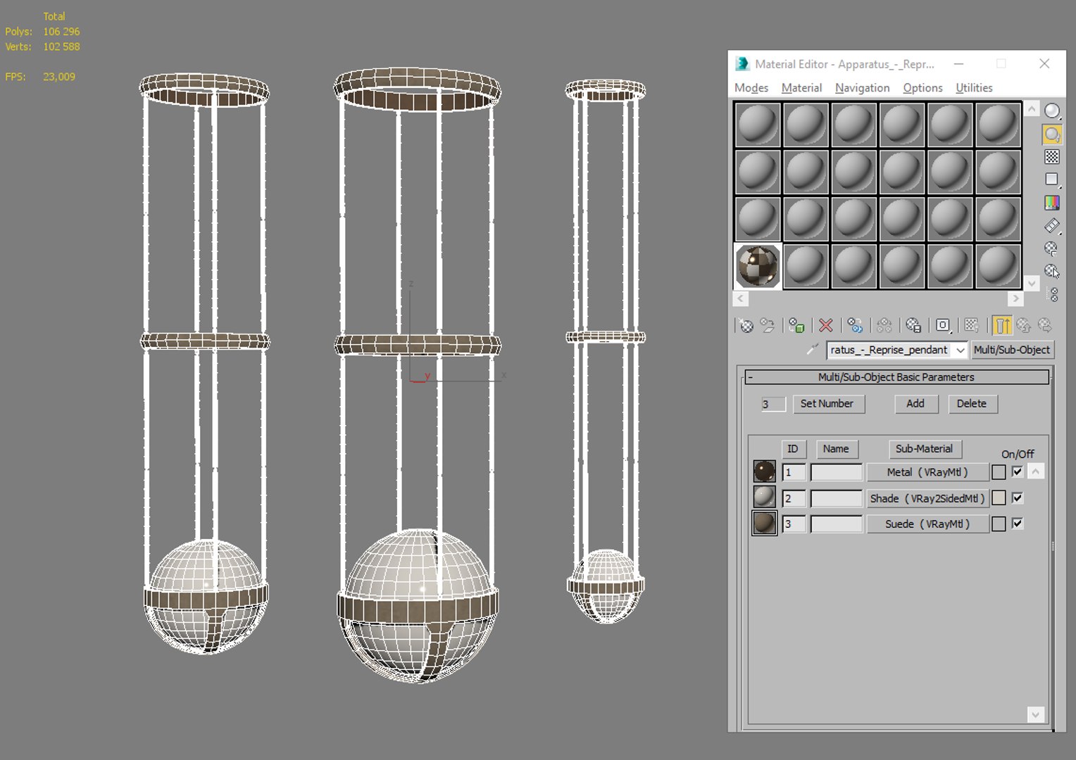 Apparatus - Reprise Pendant 3D - TurboSquid 1801405