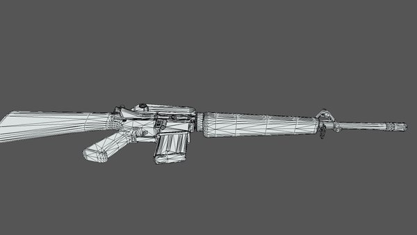 무료 목조 M16 돌격 소총 로우 폴리 PBR 3D 모델 - TurboSquid 2091297