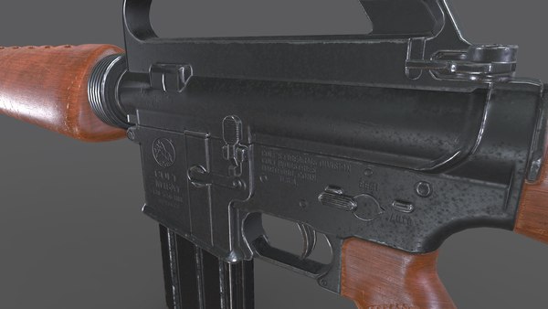 무료 목조 M16 돌격 소총 로우 폴리 PBR 3D 모델 - TurboSquid 2091297