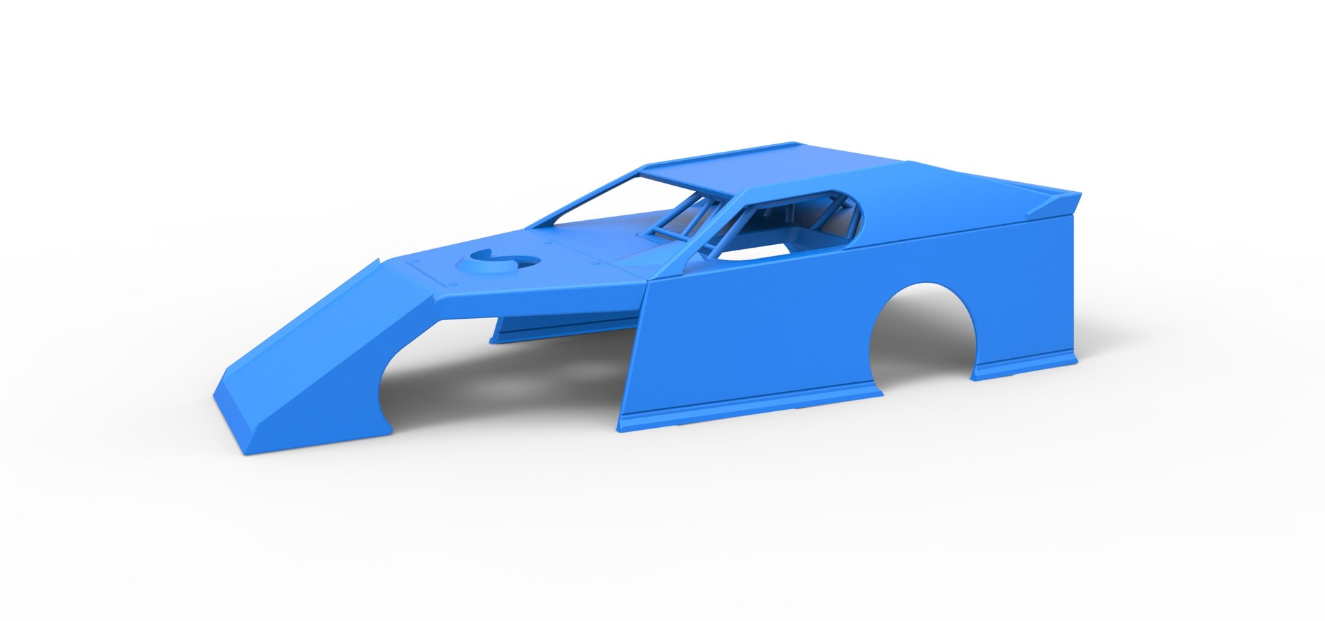 3D Shell Of Dirt Modified Stock Car Scale 1 To 25 - TurboSquid 2313909