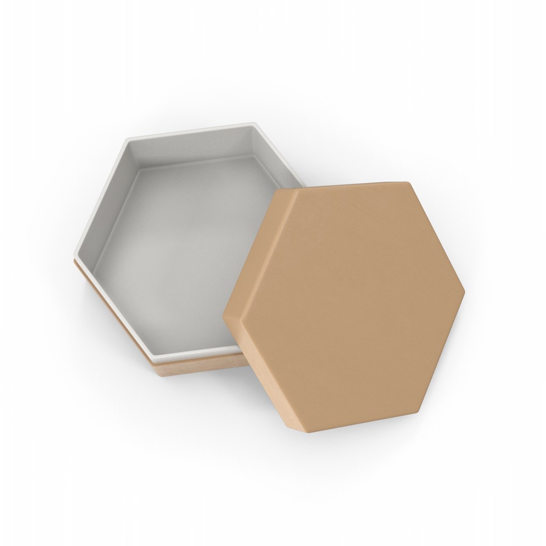Open Hexagon Box 3D Model - TurboSquid 2081959