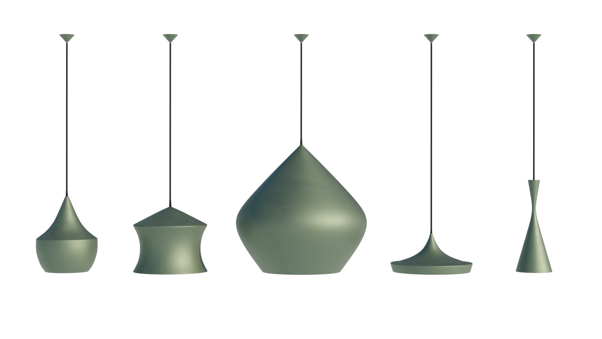 3D Beat Range Pendant Light Collection Model - TurboSquid 2188858