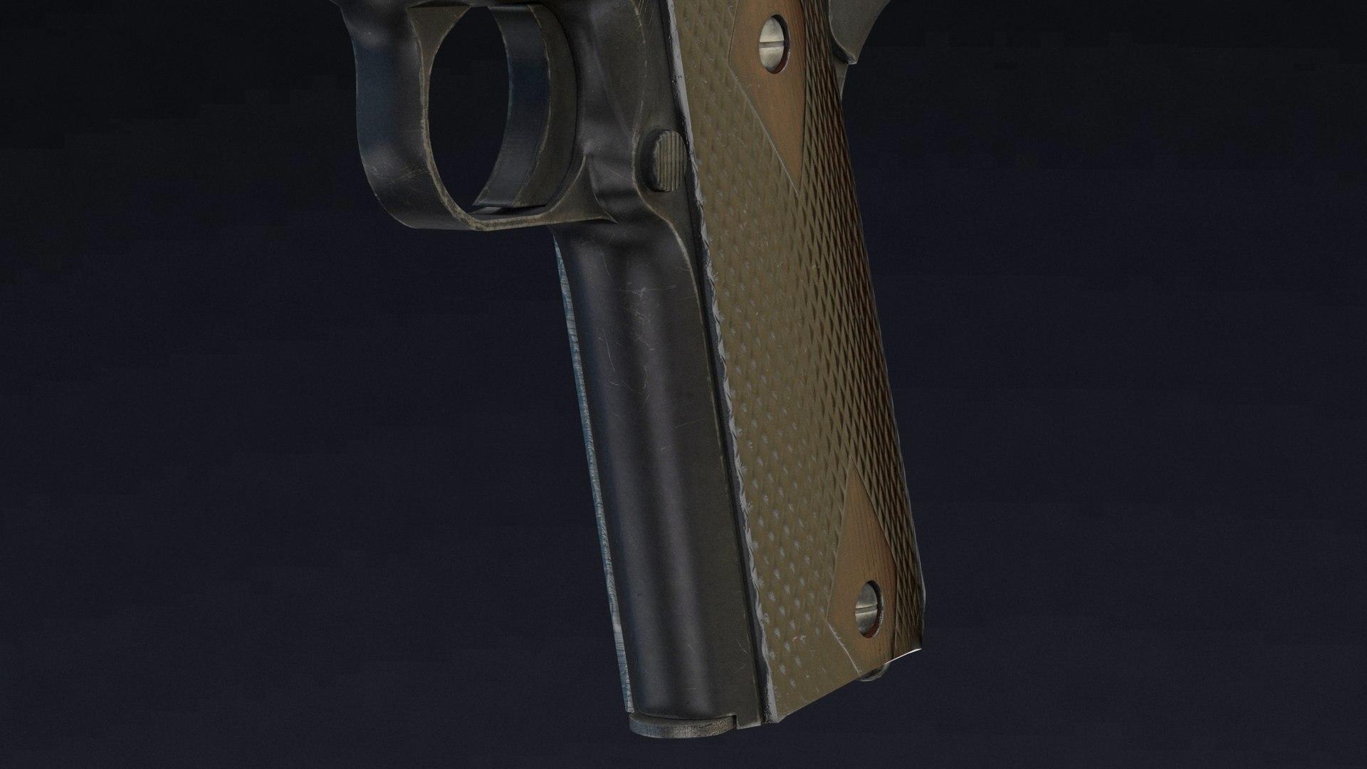 3D M1911 Pistol Low Poly - TurboSquid 1880080