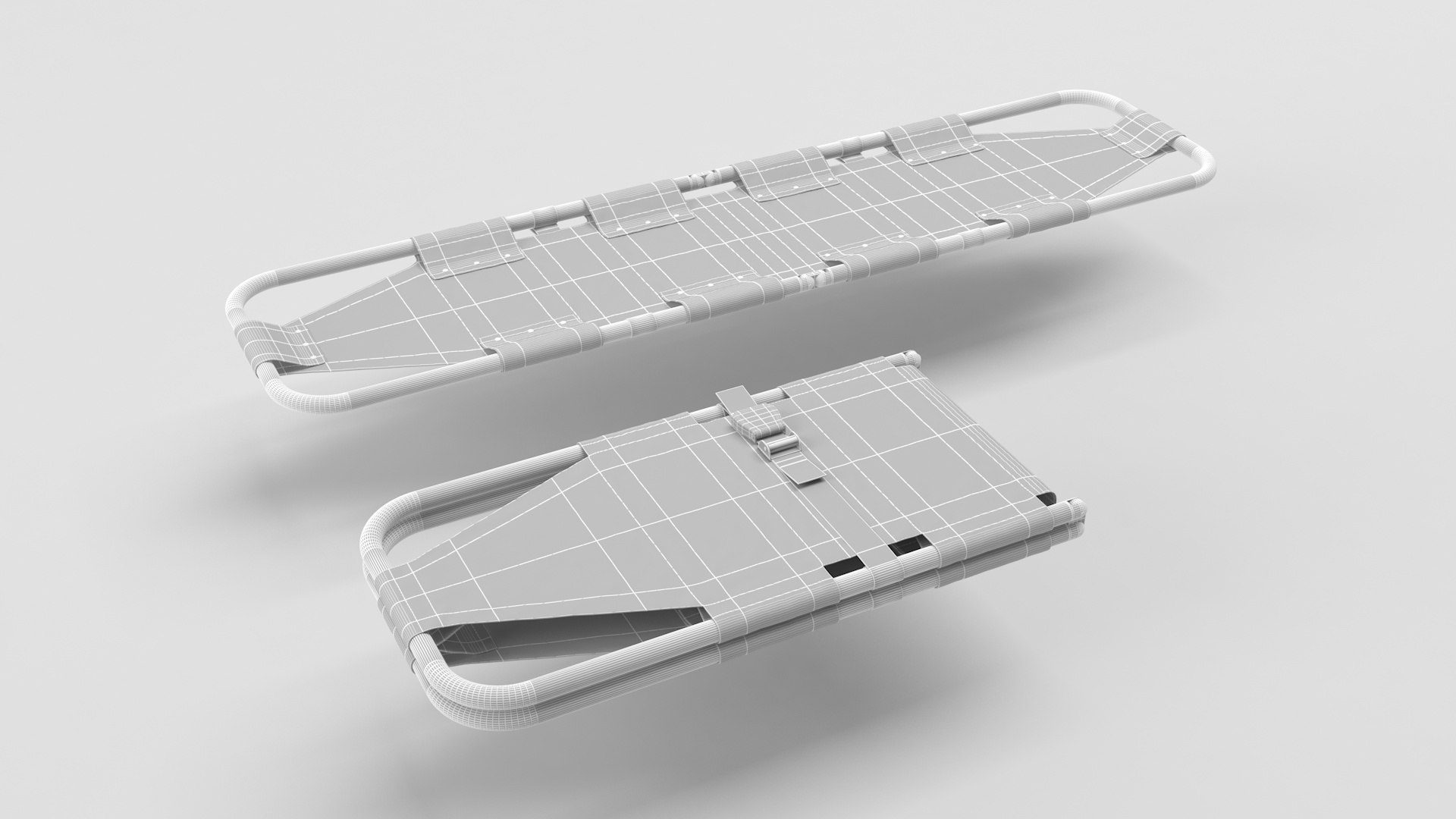 3D Ferno Model 12 Emergency Stretcher Model - TurboSquid 1887883