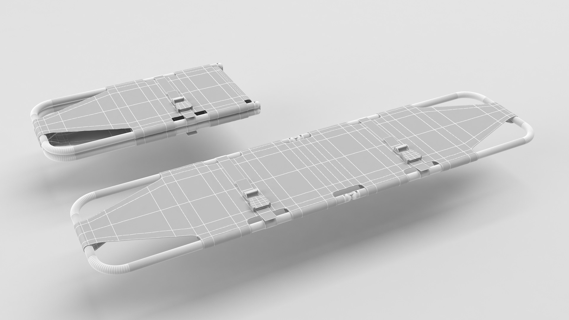 3D Ferno Model 12 Emergency Stretcher Model - TurboSquid 1887883