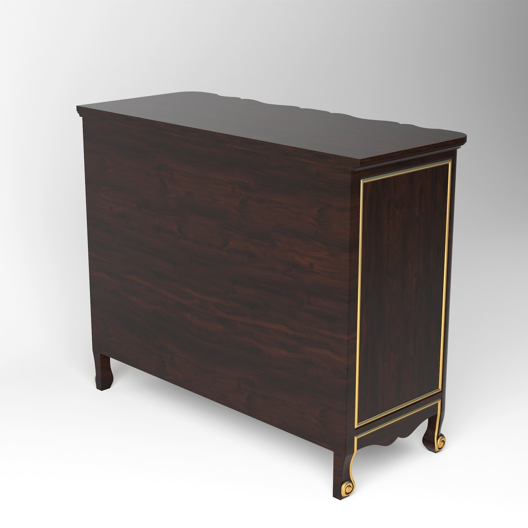 3D Classic Makeup Table - TurboSquid 2183623