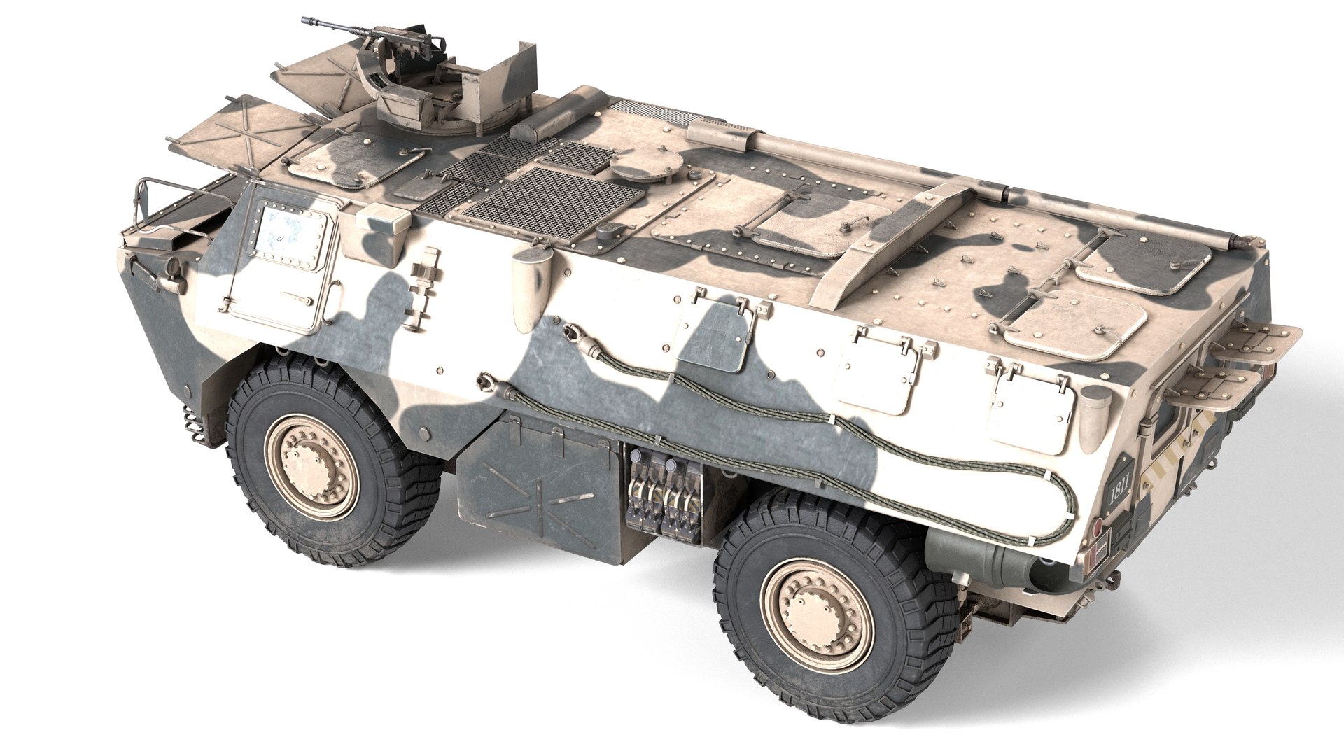 French VAB Armored Personnel Carrier 3D Model - TurboSquid 2262903
