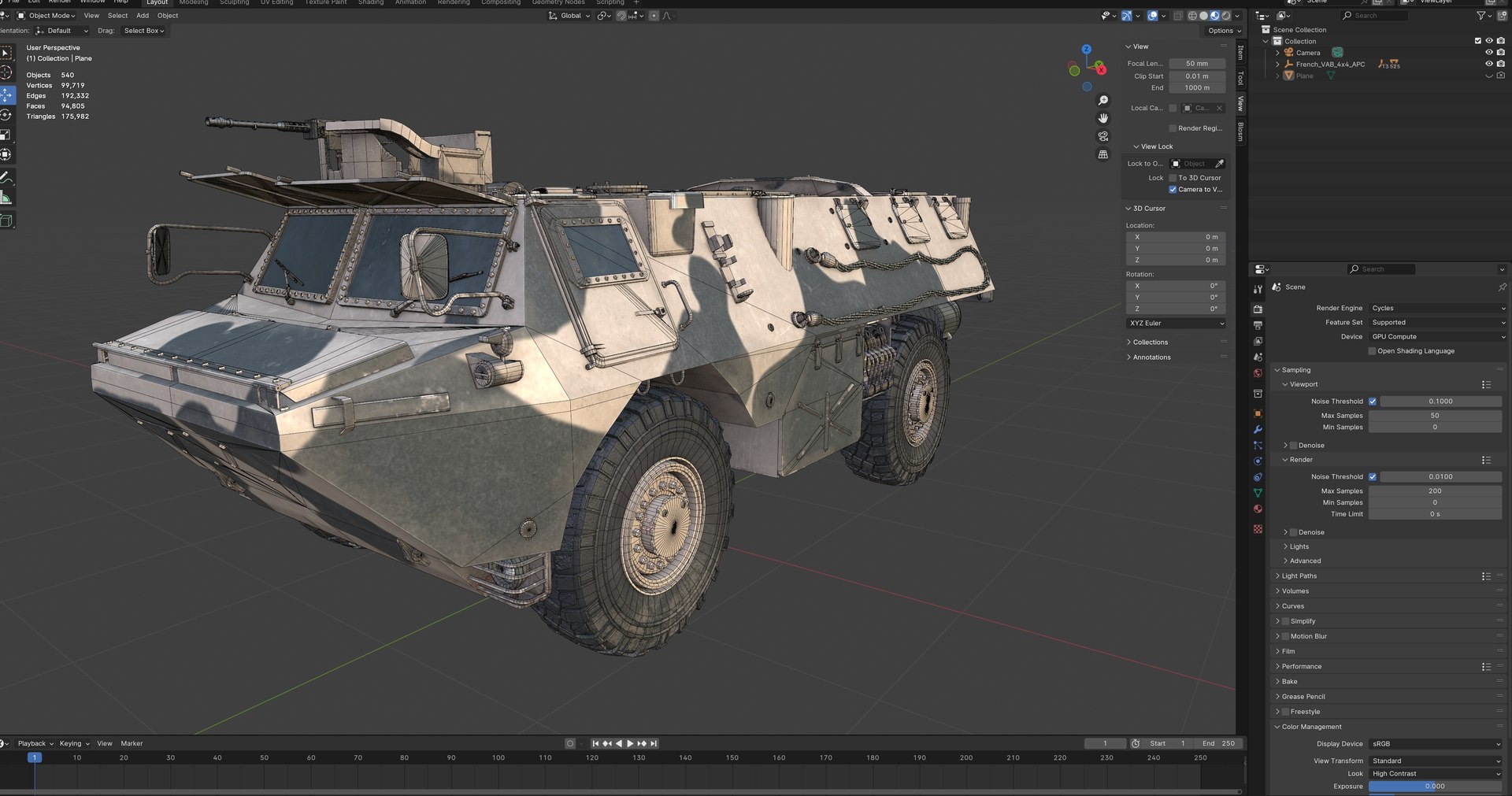French VAB Armored Personnel Carrier 3D Model - TurboSquid 2262903