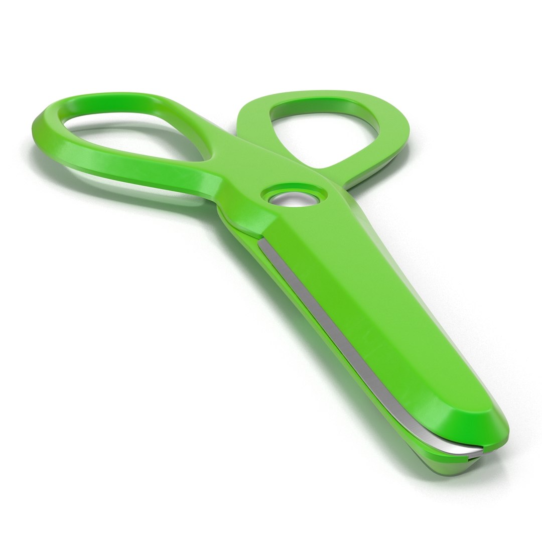 Scissors 3 Green 3d Max