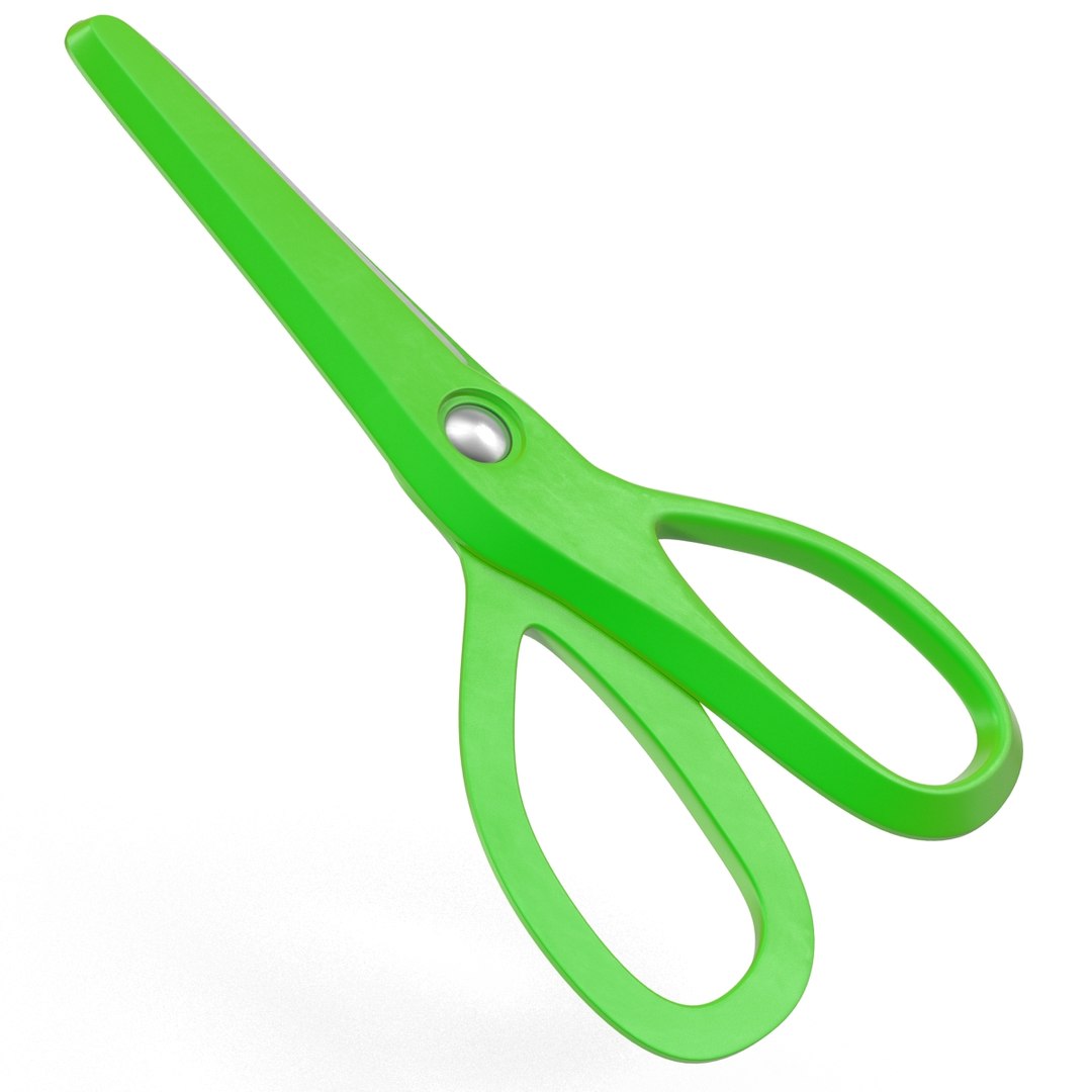 Scissors 3 Green 3d Max