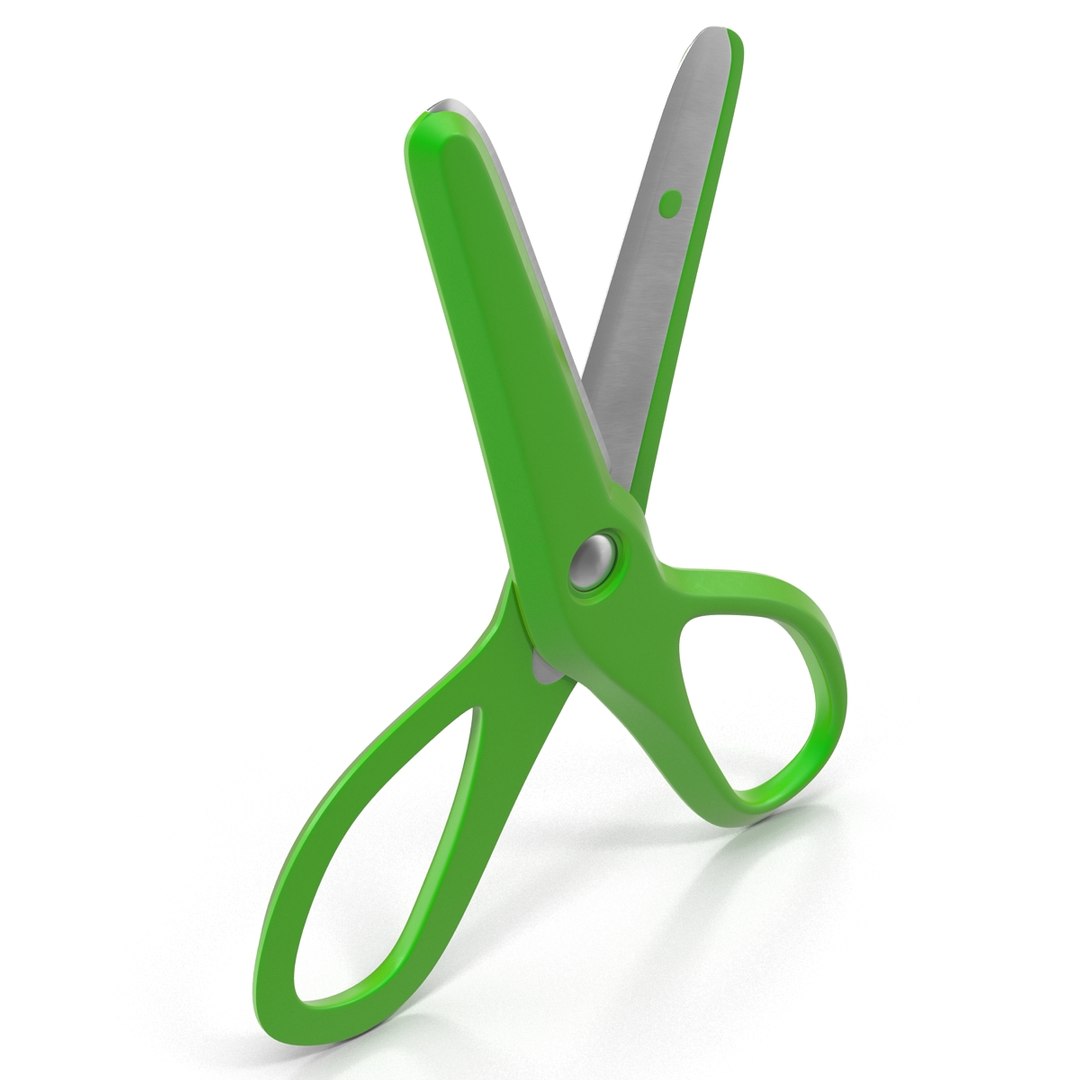 Scissors 3 Green 3d Max
