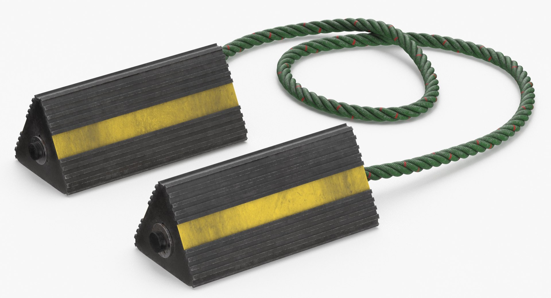 Aircraft Wheel Chocks Pose Clean and Dirty 3D model - TurboSquid 2164582