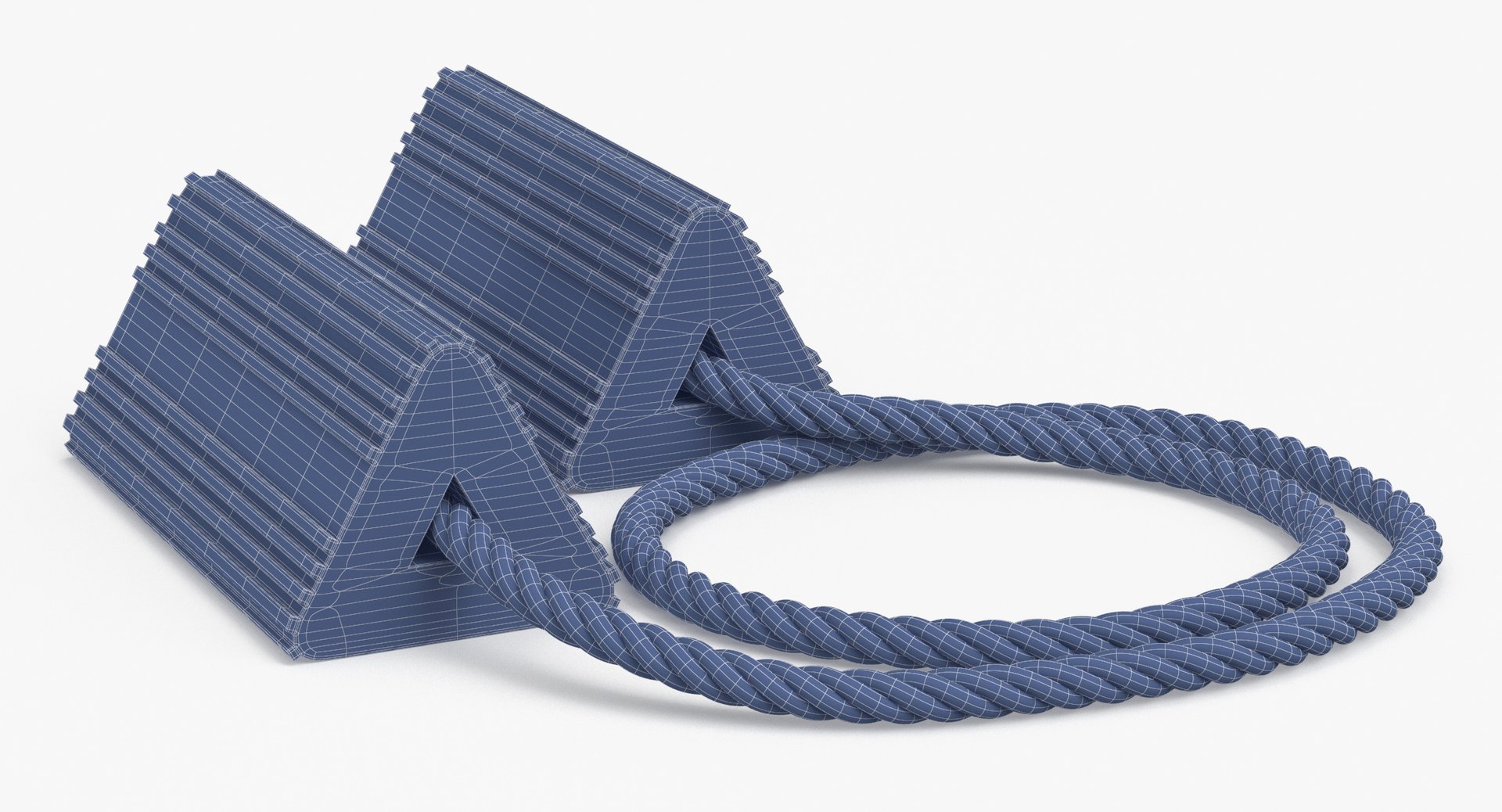 Aircraft Wheel Chocks Pose Clean and Dirty 3D model - TurboSquid 2164582