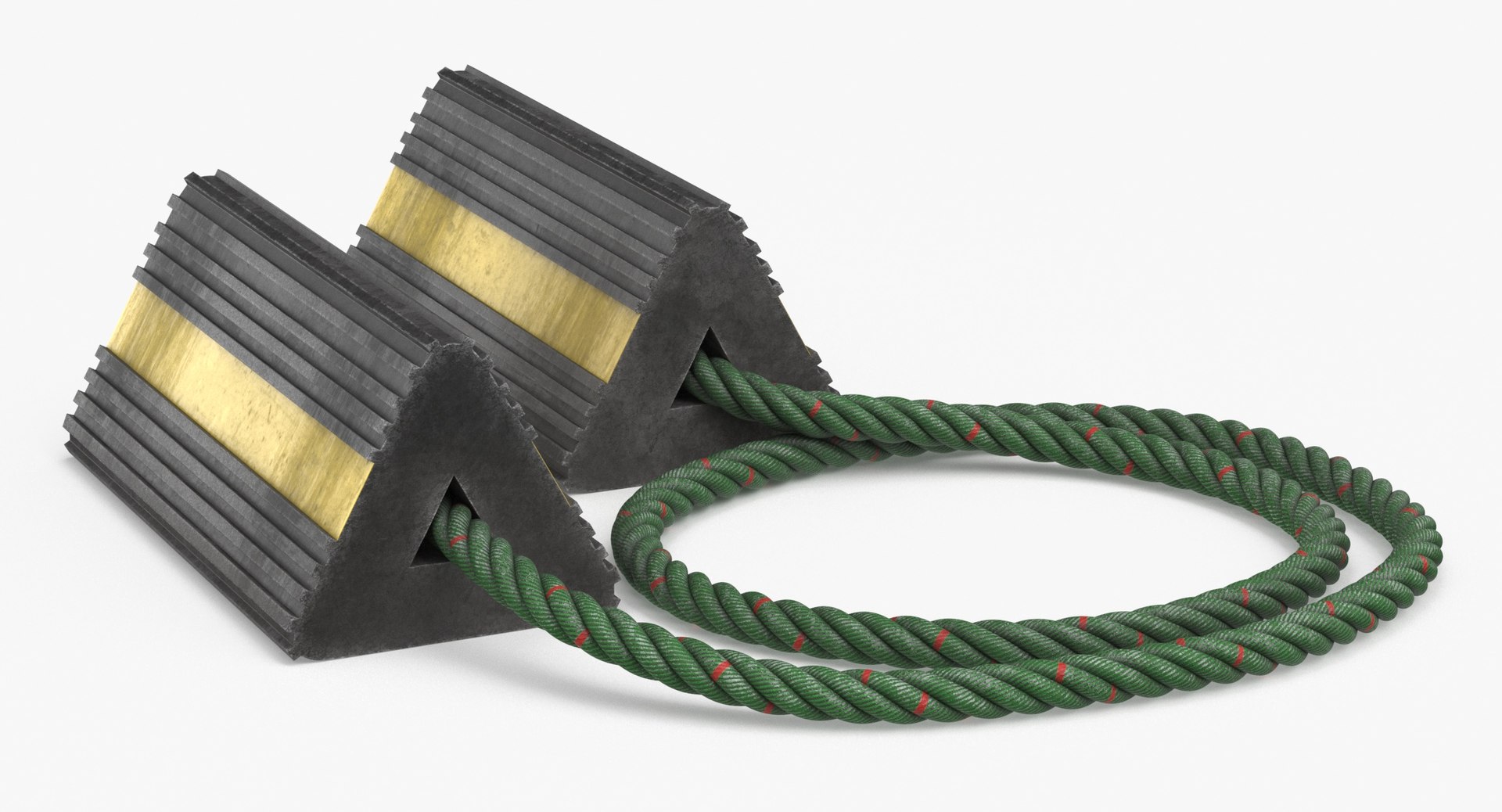 Aircraft Wheel Chocks Pose Clean and Dirty 3D model - TurboSquid 2164582