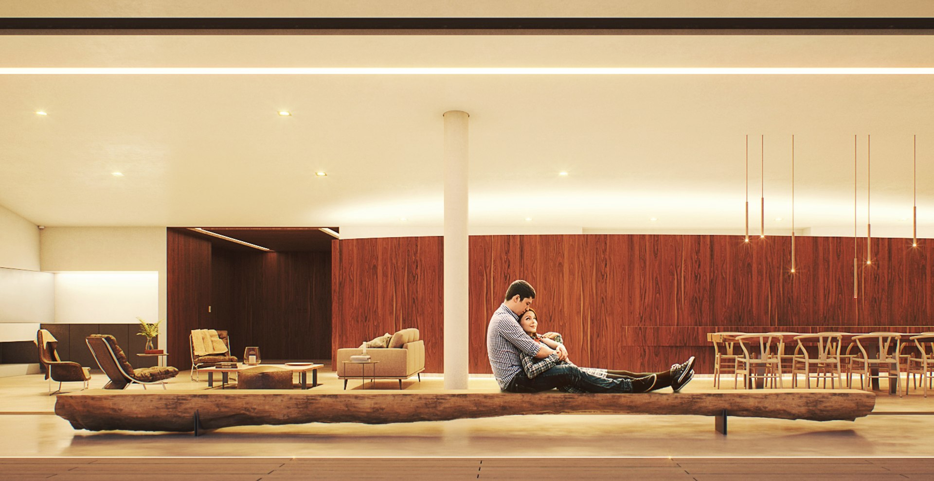 Raw tree trunk bench 3D model - TurboSquid 1432060