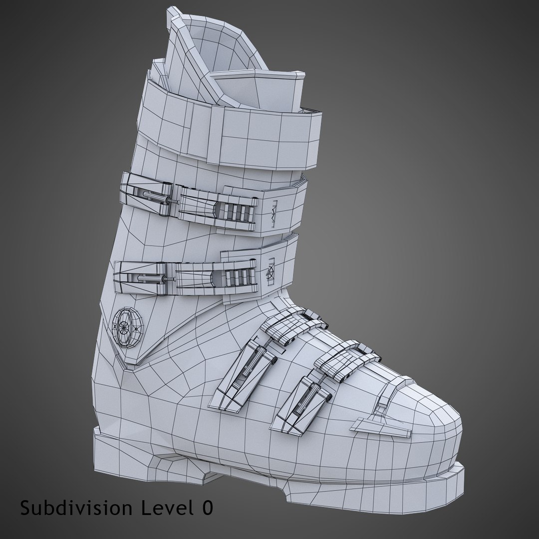 alpine boots 3d model