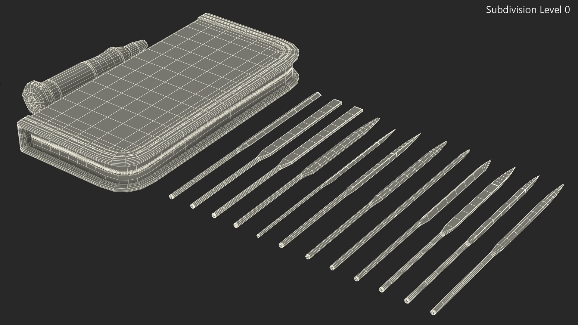 3D Diamond Files And Case - TurboSquid 2081350