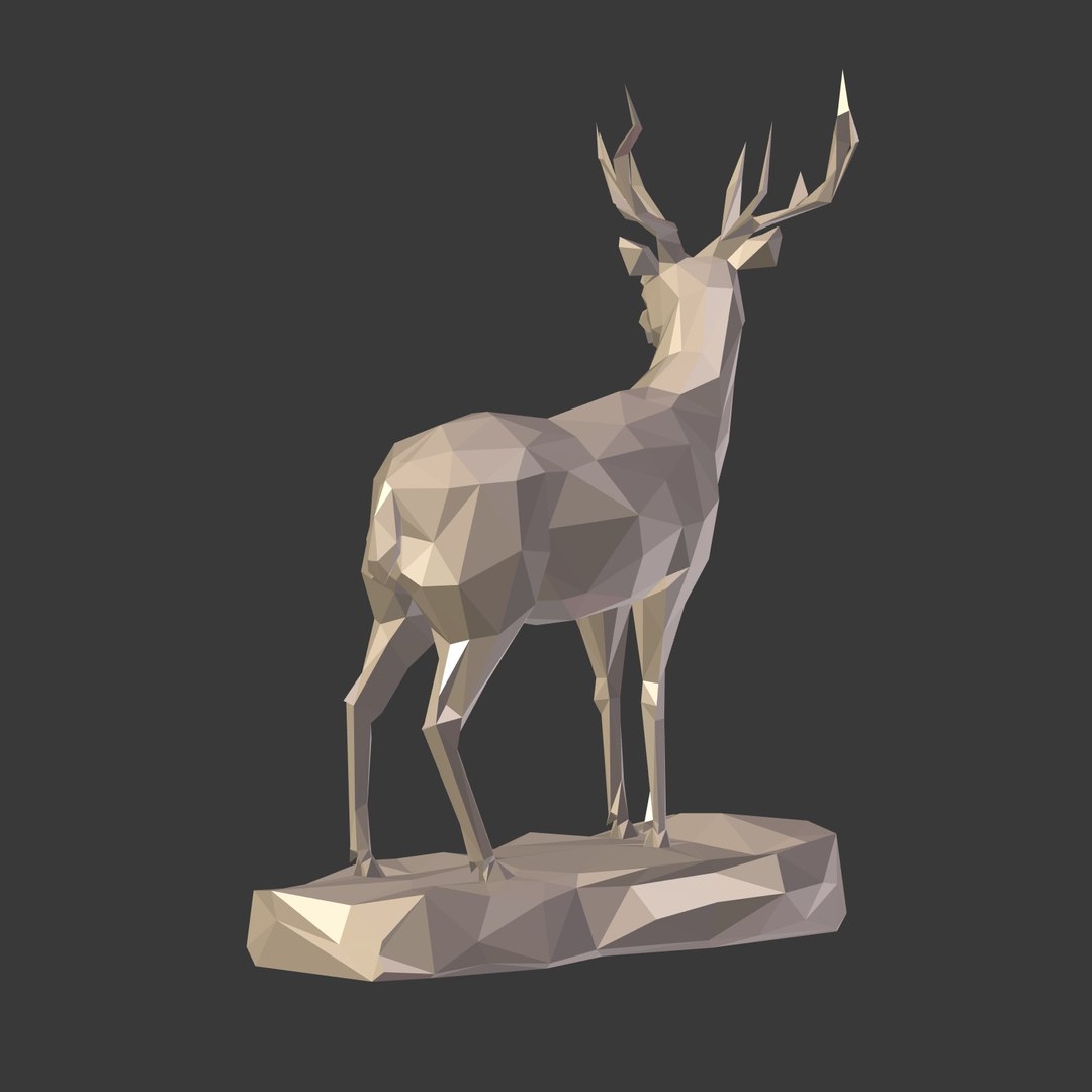 Deer cartoon 3D model - TurboSquid 1505973