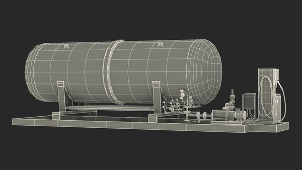 modelo 3d CHEMET SA Estación de Servicio Móvil Máquina Dispensador de ...