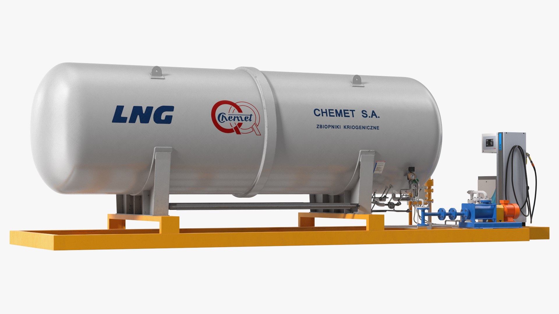 3D CHEMET SA Mobile Gas Station Machine LNG Dispenser model ...