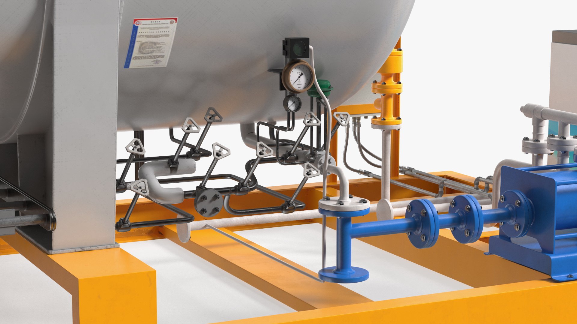 3D CHEMET SA Mobile Gas Station Machine LNG Dispenser model ...