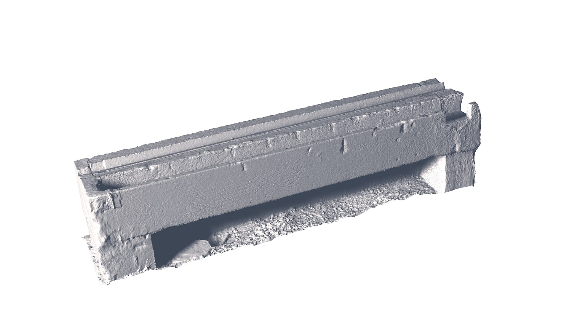 3d Model Concrete Barrier Scan 8k