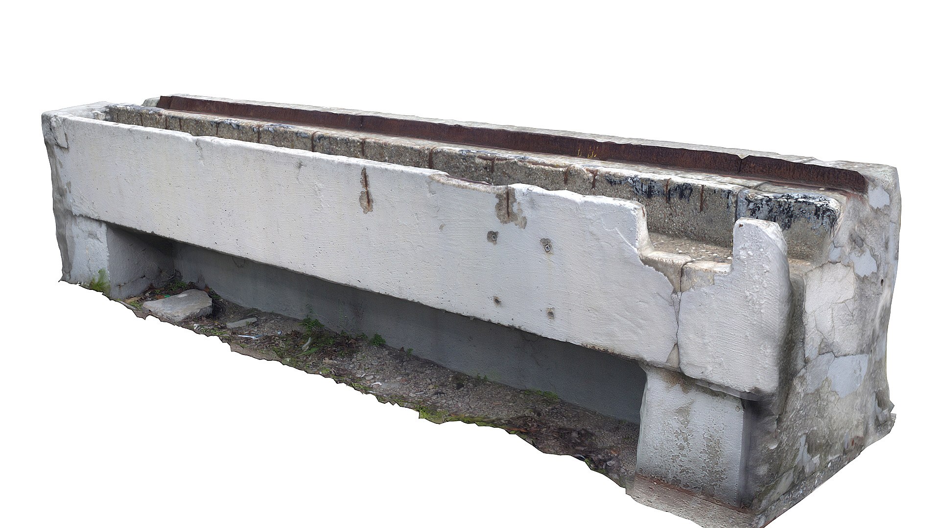 3d Model Concrete Barrier Scan 8k