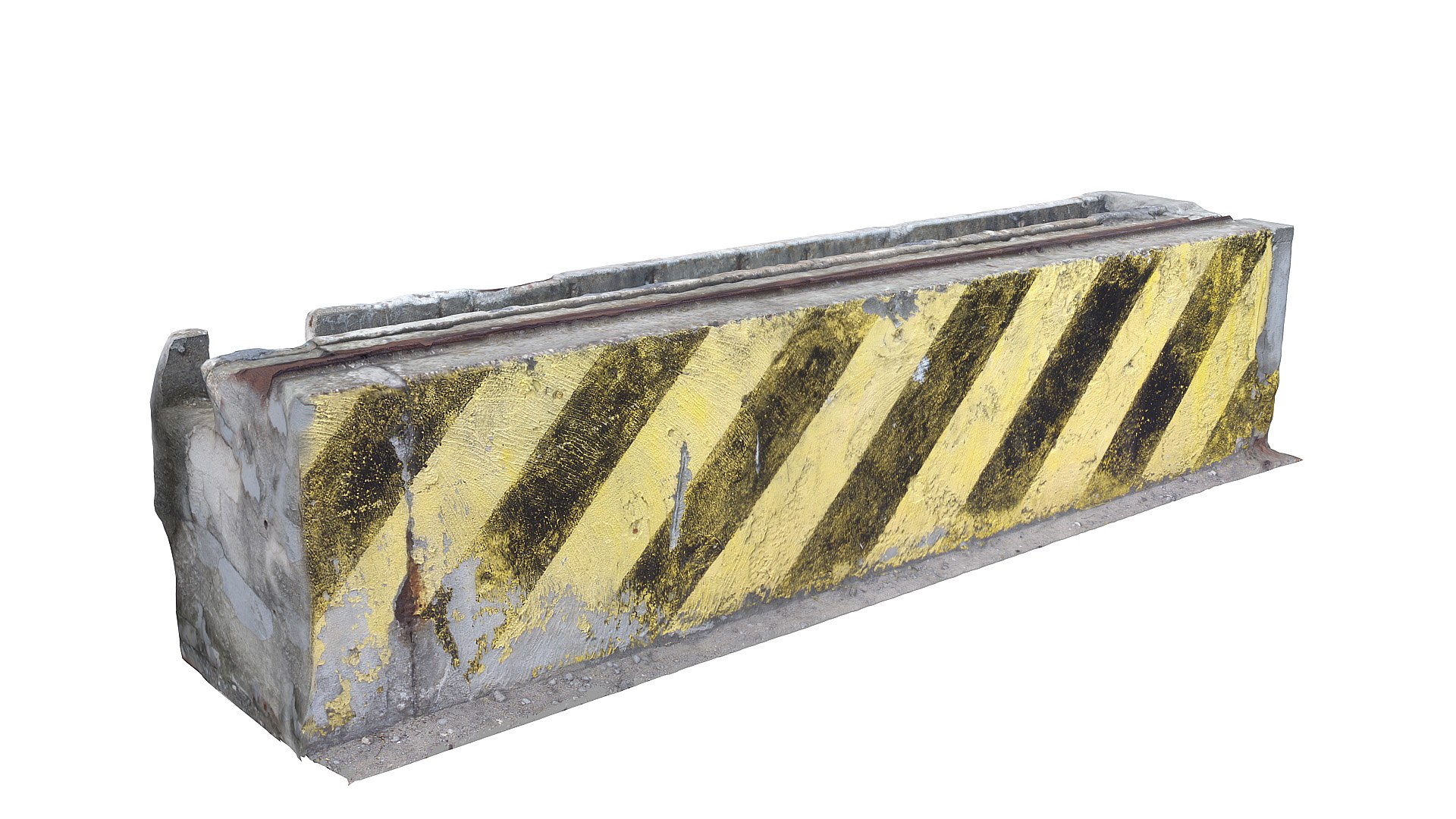 3d Model Concrete Barrier Scan 8k
