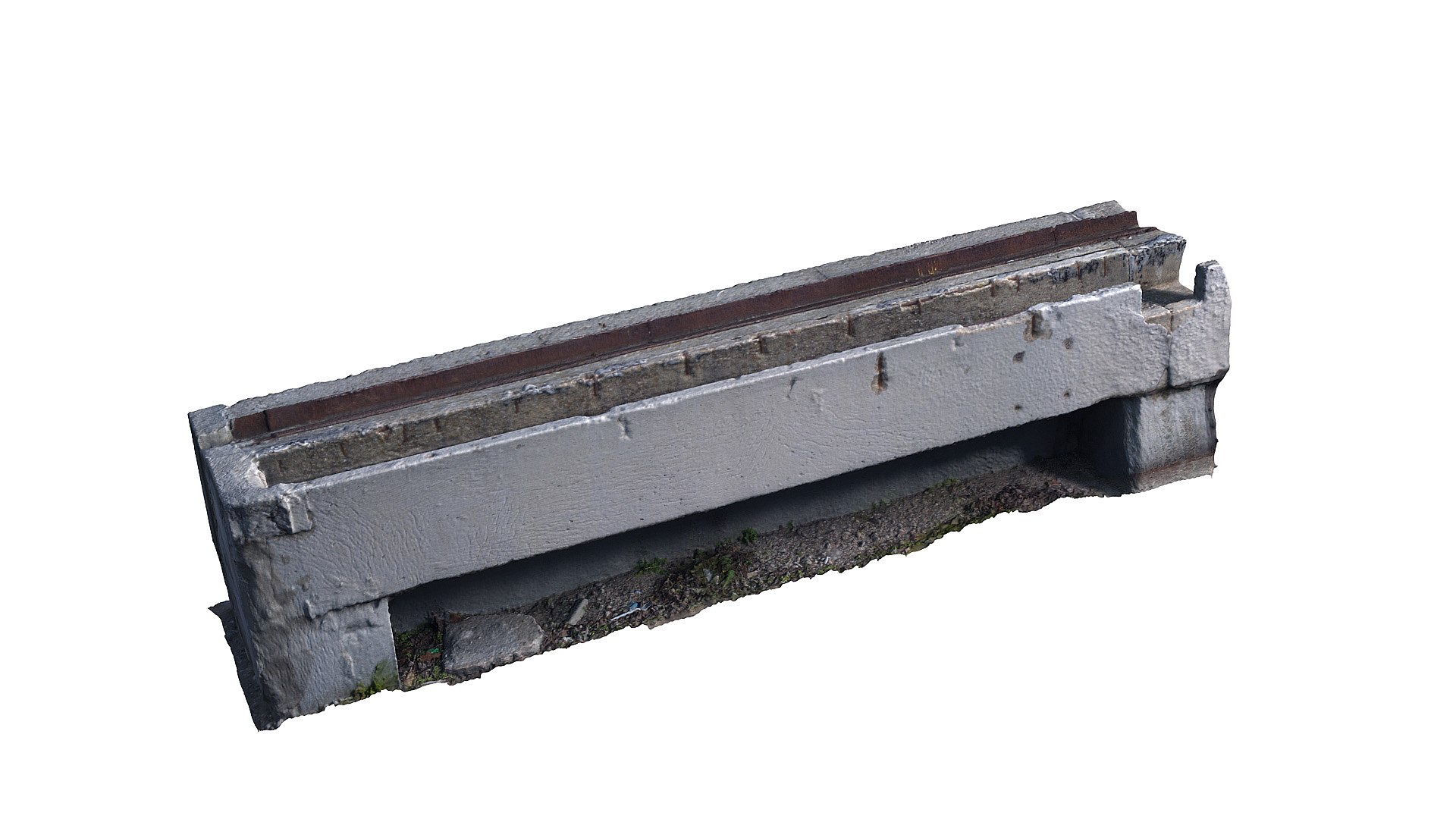 3d Model Concrete Barrier Scan 8k