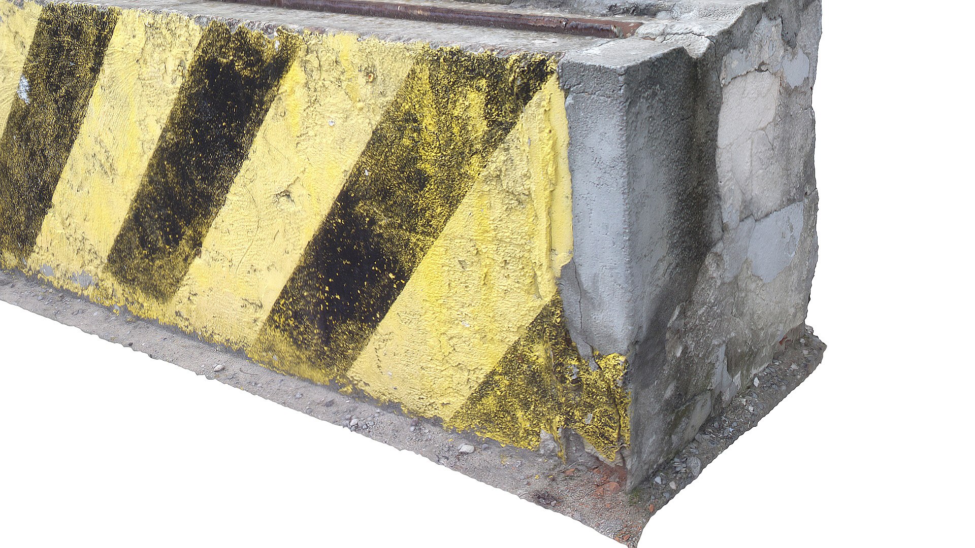 3d Model Concrete Barrier Scan 8k