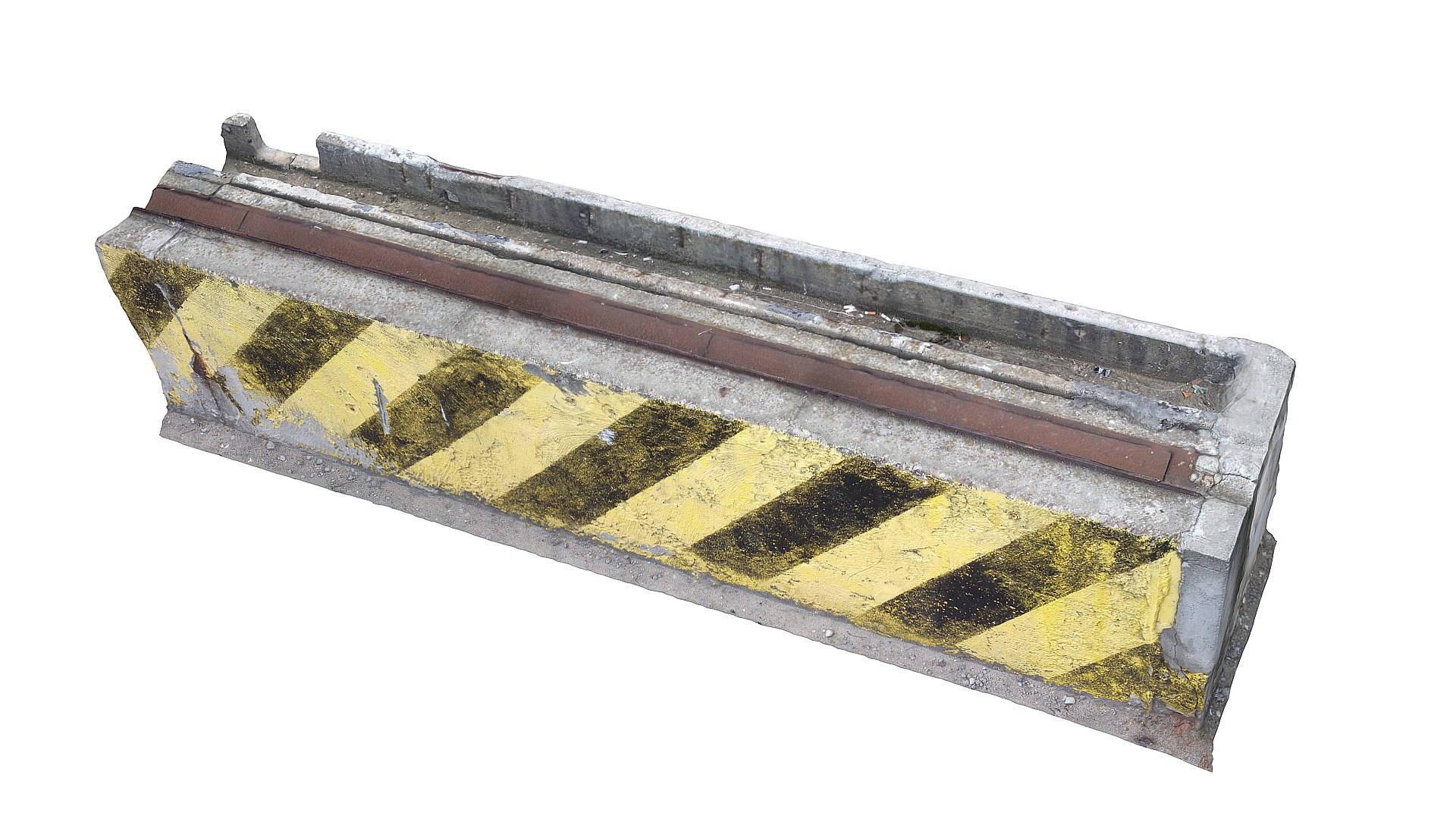 3d Model Concrete Barrier Scan 8k